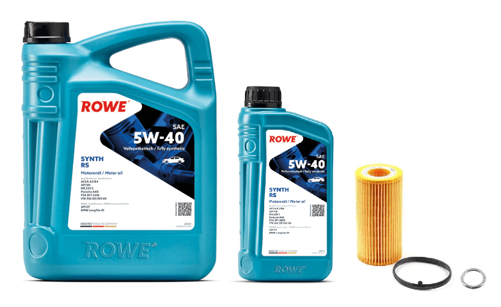 Oil Service Kit - ROWE Hightec Synth RS SAE 5W-40 - VW 2.5L | OSK ...
