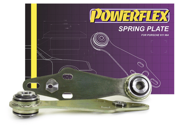 Powerflex Rear Suspension Spring Plates - Porsche 964 911 – UroTuning