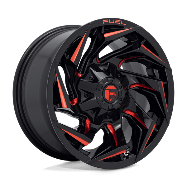 Fuel Wheels 17" 5x114.3/5x127 Gloss Black Milled With Red Tint ...