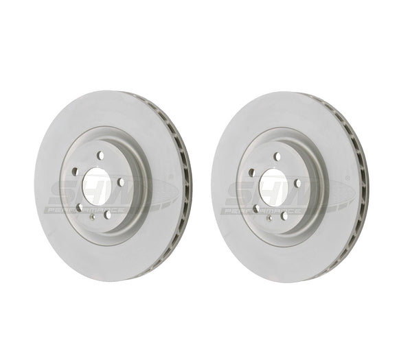 SHW Performance Rear Smooth Monobloc Brake Rotor Kit (356x28) - Porsche ...