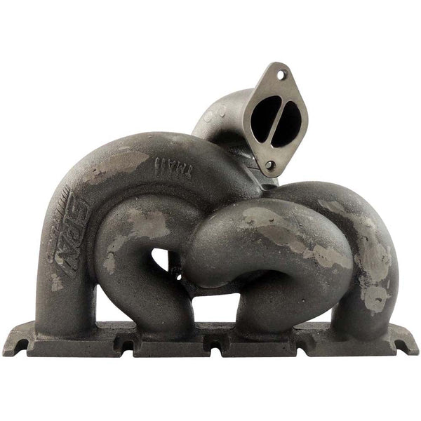 SPA Performance T3 Black Twin Scroll Turbo Exhaust Manifold Transverse ...