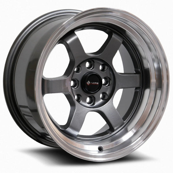 Vors TR7 15" 4x98 Gun Metal Graphite Machine Lip | TR0715808H0GM-498 ...