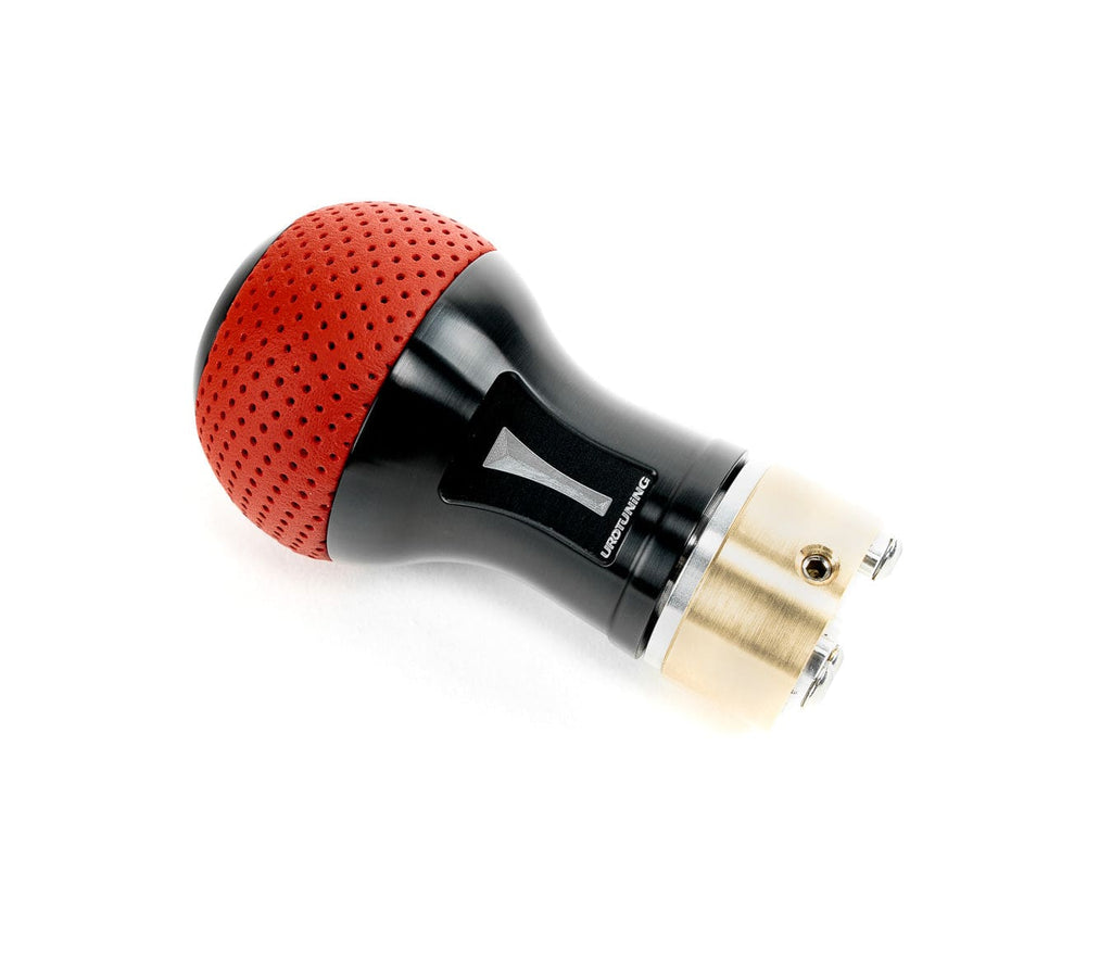 UroTuning Perforated Red Leather Shift Knob V2