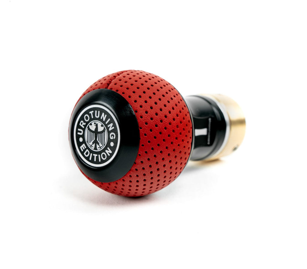 UroTuning Perforated Red Leather Shift Knob V2