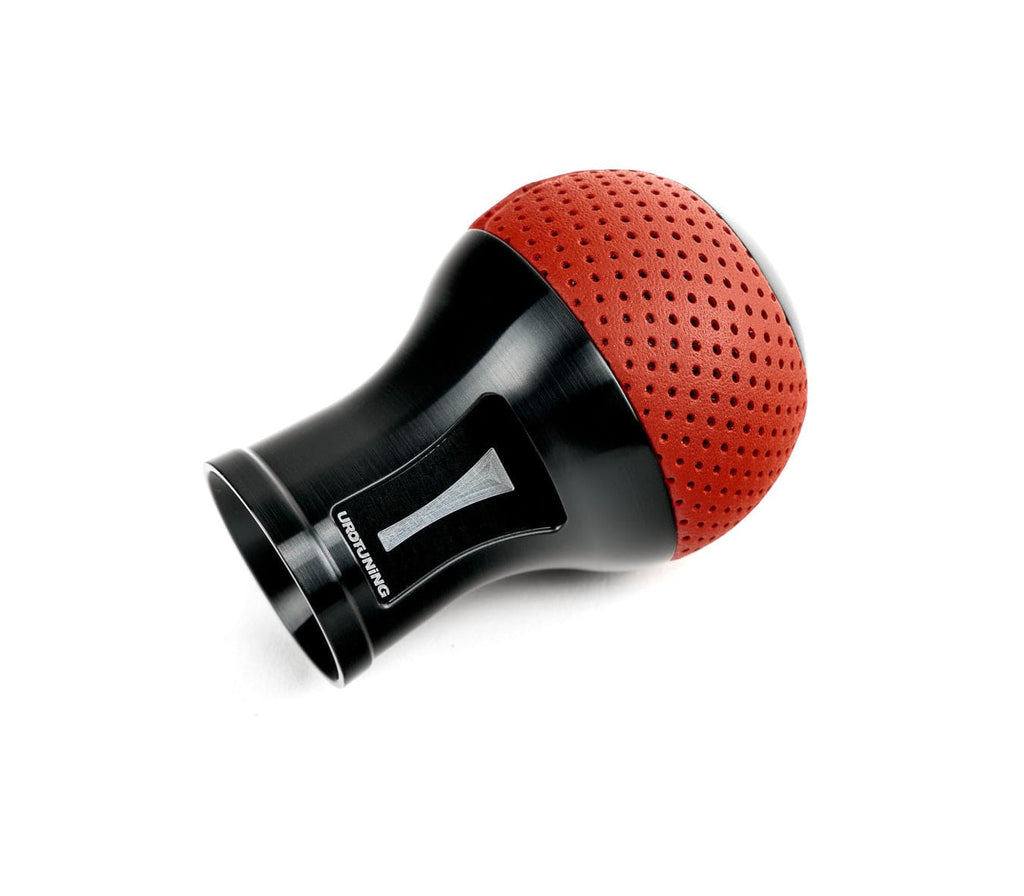 UroTuning Perforated Red Leather Shift Knob V2