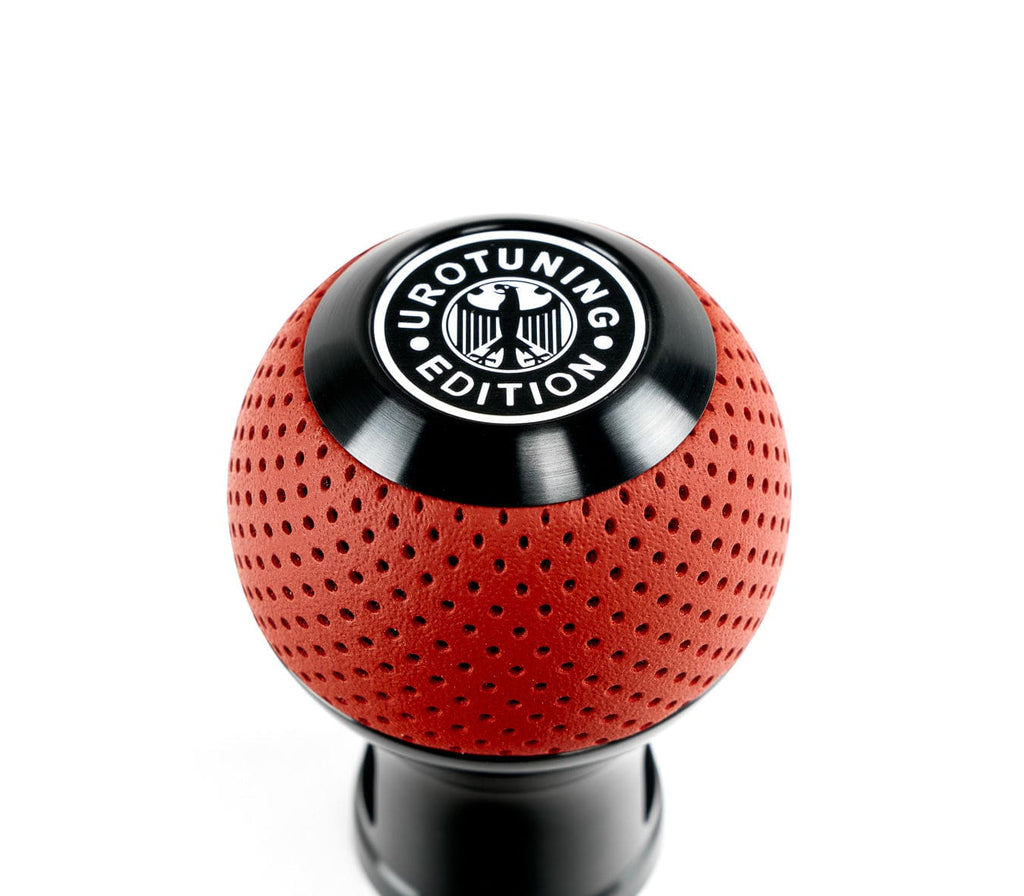 UroTuning Perforated Red Leather Shift Knob V2