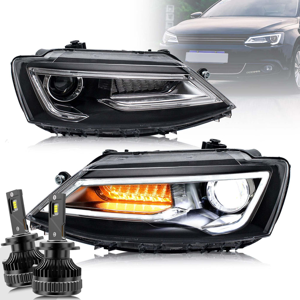 VLAND LED Headlights - VW Mk6 Jetta | YAA-ST-0195A-DEM-D2H-P02 – UroTuning