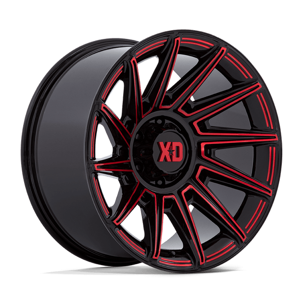 XD Wheels 20" 8x165.1 Gloss Black With Red Tint | XD867BQ20108018N ...