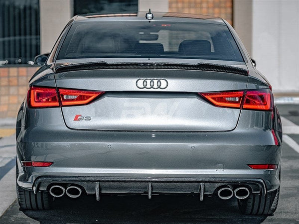 RW Carbon Audi 8v S3 Pre-Facelift Carbon Fiber Rear Diffuser ...