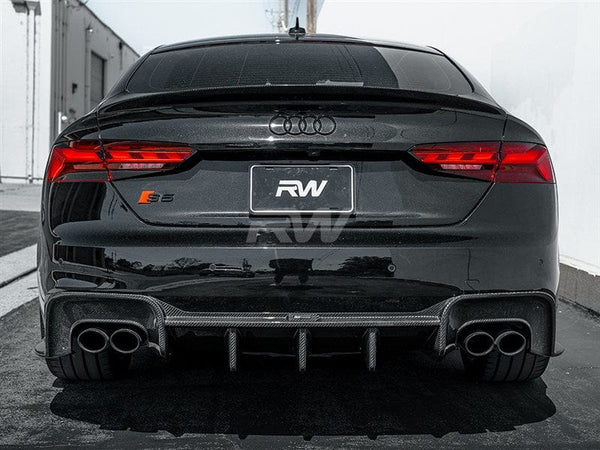 RW Carbon Audi A5 S5 RS5 4dr Sportback CF Trunk Spoiler | audib8001 ...