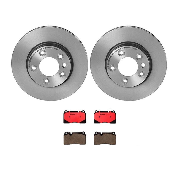 Brembo OE Front Brake Kit (Prem NAO Ceramic Pads/Prem UV Coat Rotors ...