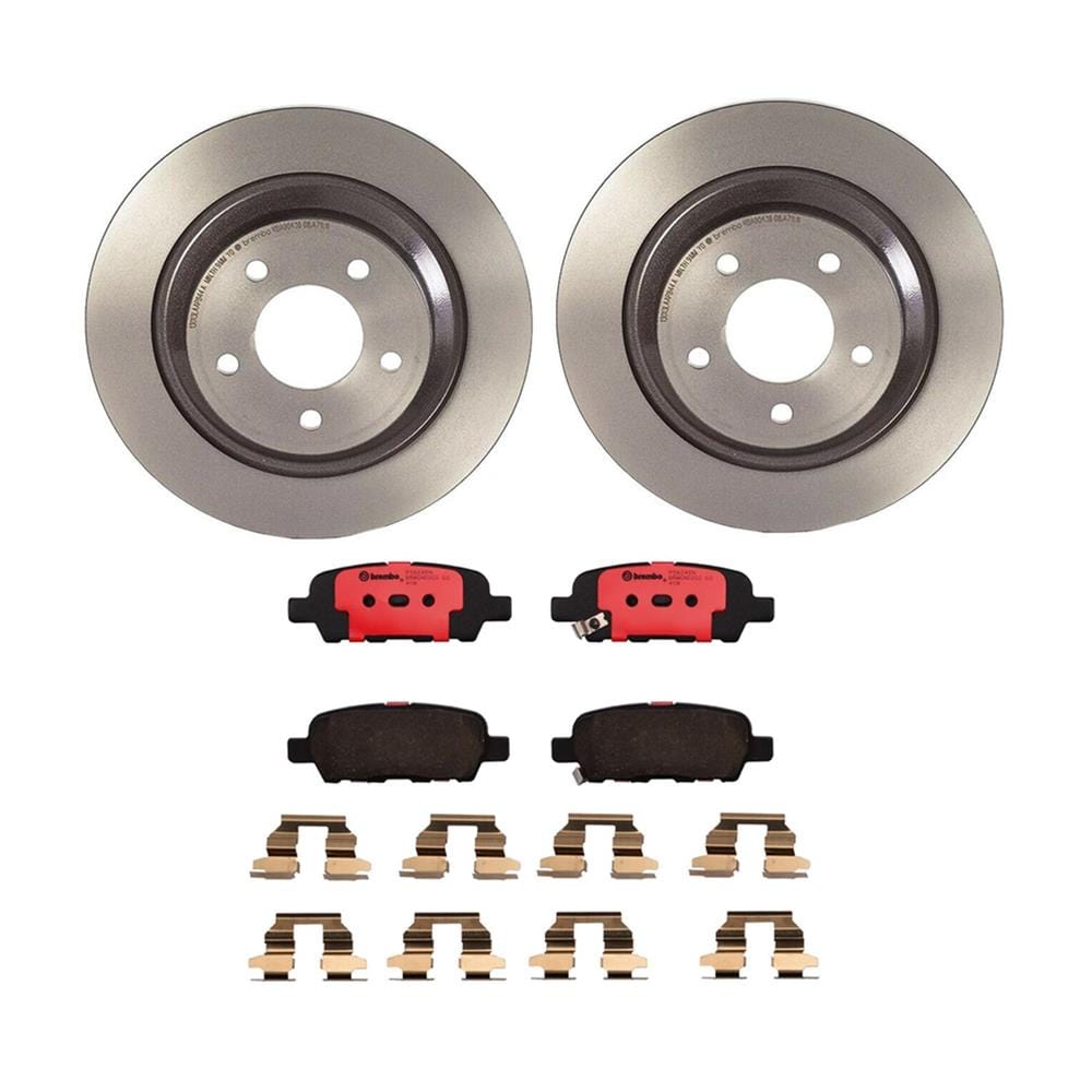 Brembo OE Rear Brake Kit (Prem NAO Ceramic Pads/Prem UV Coat Rotors ...
