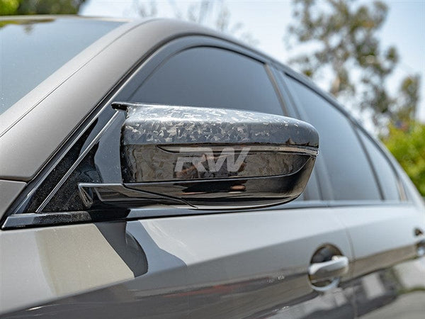 RW Carbon BMW G20 G30 G14 G15 G16 M Style Forged Carbon Mirror Caps ...
