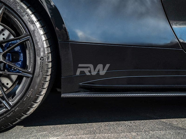 RW Carbon BMW G82 G83 M4 RWS Carbon Fiber Side Skirt Extensions ...