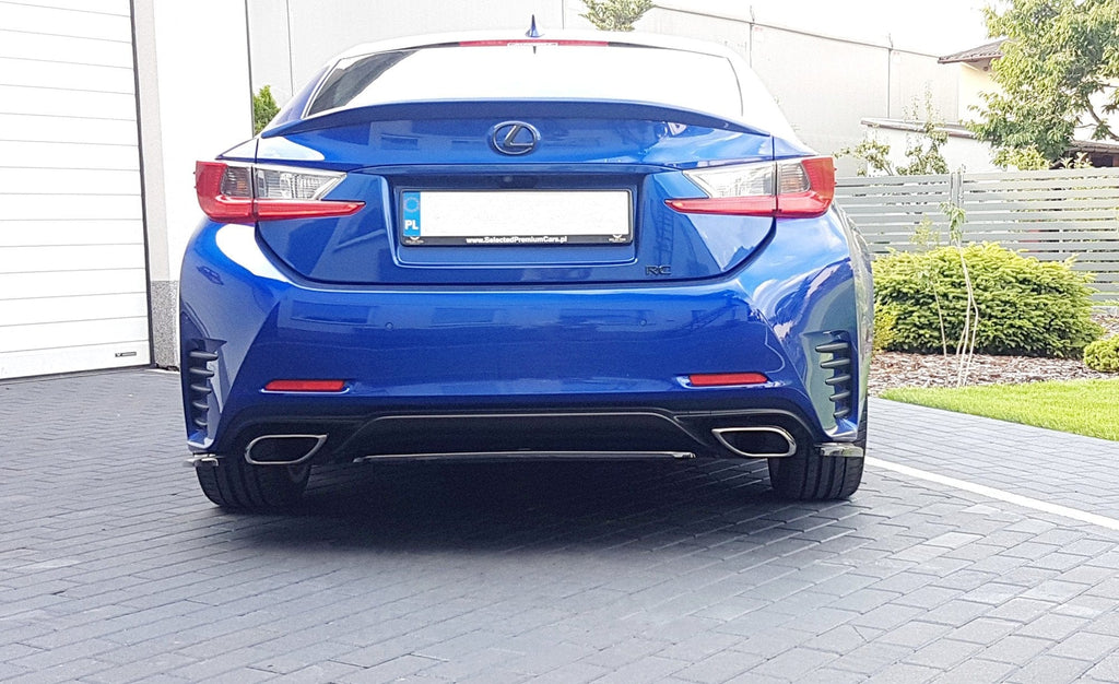 Maxton Design Central Rear Splitter (Without Vertical Bars) - Lexus RC ...