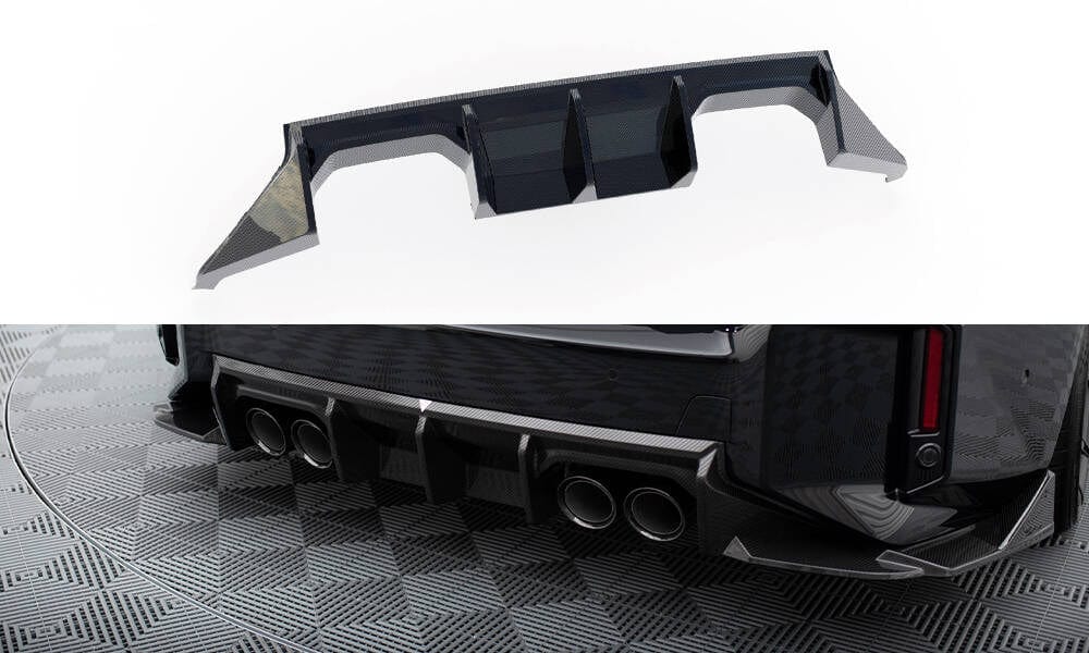 Maxton Design Carbon Fiber Rear Diffuser - BMW M2 G87 | CF-BM-M2-G87 ...