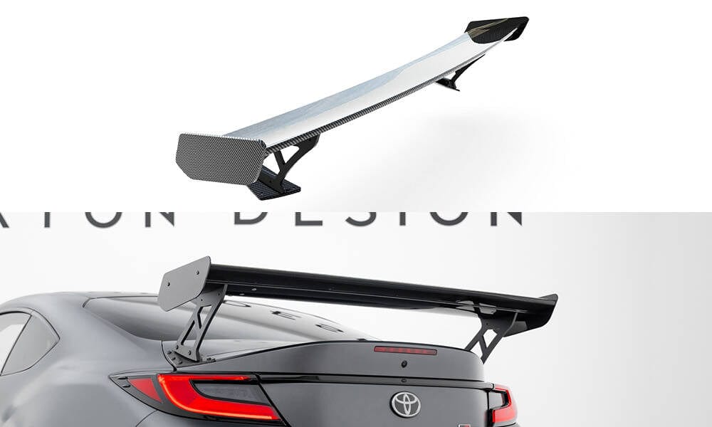 Maxton Design Carbon Spoiler With External Brackets Uprights Toyota ...