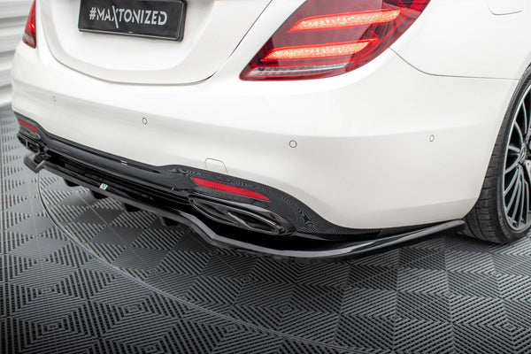 Maxton Design Central Rear Splitter (With Vertical Bars) Mercedes-Benz ...