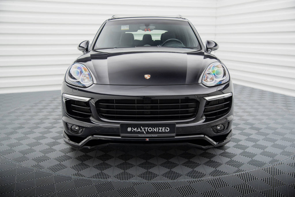 Maxton Design Front Splitter - Porsche Cayenne Mk2 Facelift | PO-CAY-2F ...