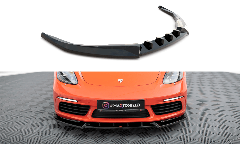 Maxton Design Front Splitter V.1 - Porsche 718 Cayman 982C | PO-CA-718 ...