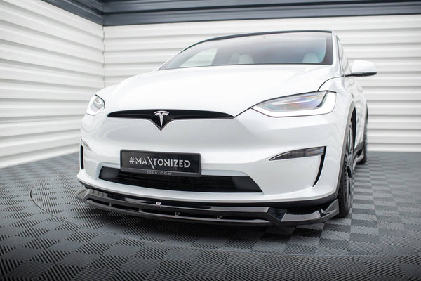 Maxton Design Front Splitter V.1 - Tesla Model X Mk1 Facelift | TE ...