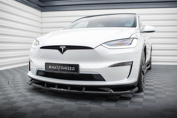 Maxton Design Front Splitter V.2 - Tesla Model X Mk1 Facelift | TE ...