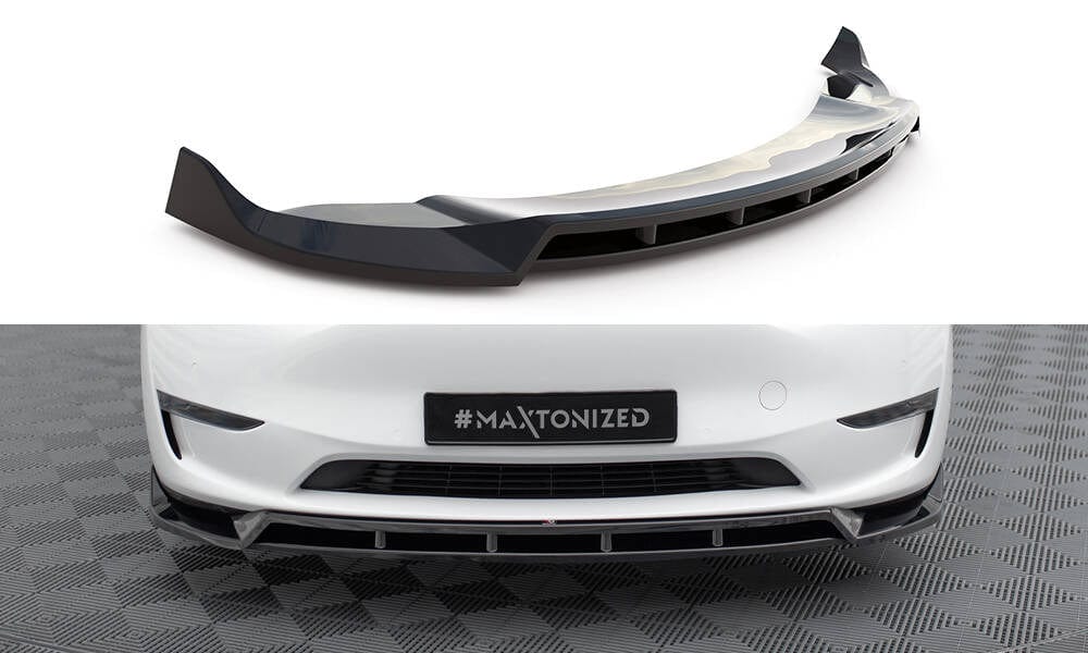Maxton Design Front Splitter V.2 - Tesla Model Y | TE-MODELY-1-FD2G ...