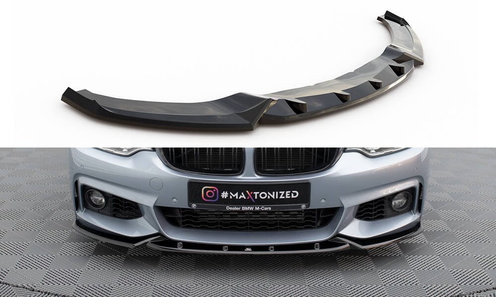 Maxton Design Front Splitter V.3 BMW 4-Series Coupe M-Pack F32 | BM-4 ...