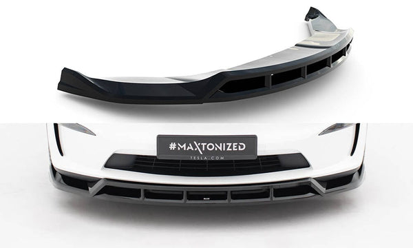 Maxton Design Front Splitter V.3 - Tesla Model X Mk1 Facelift | TE ...