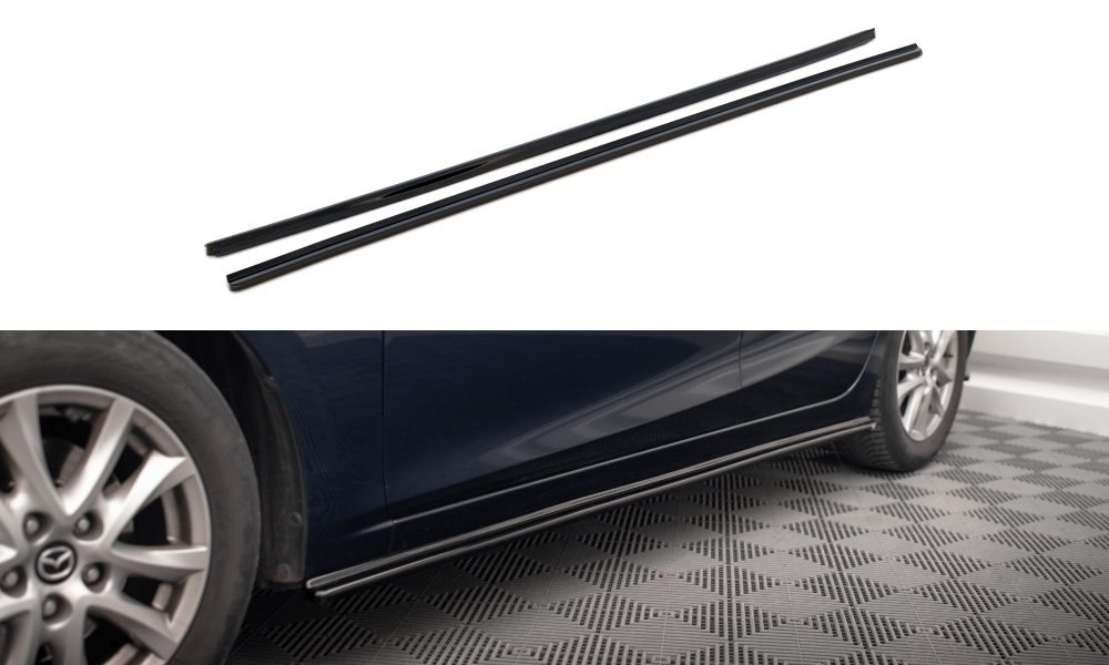 Maxton Design Side Skirts Diffusers - Mazda 3 BN (Mk3) | MA-3-3F-SD1G ...