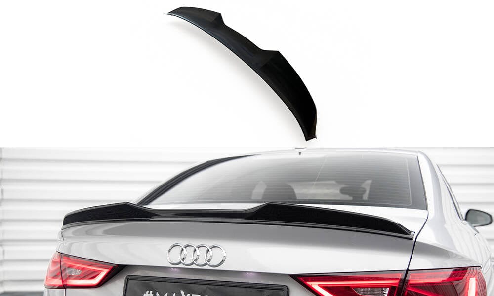 Maxton Design Spoiler Cap 3D Audi A3 / A3 S-Line / S3 / Rs3 Sedan 8V | AU-A3-8V-CAP3D1G – UroTuning
