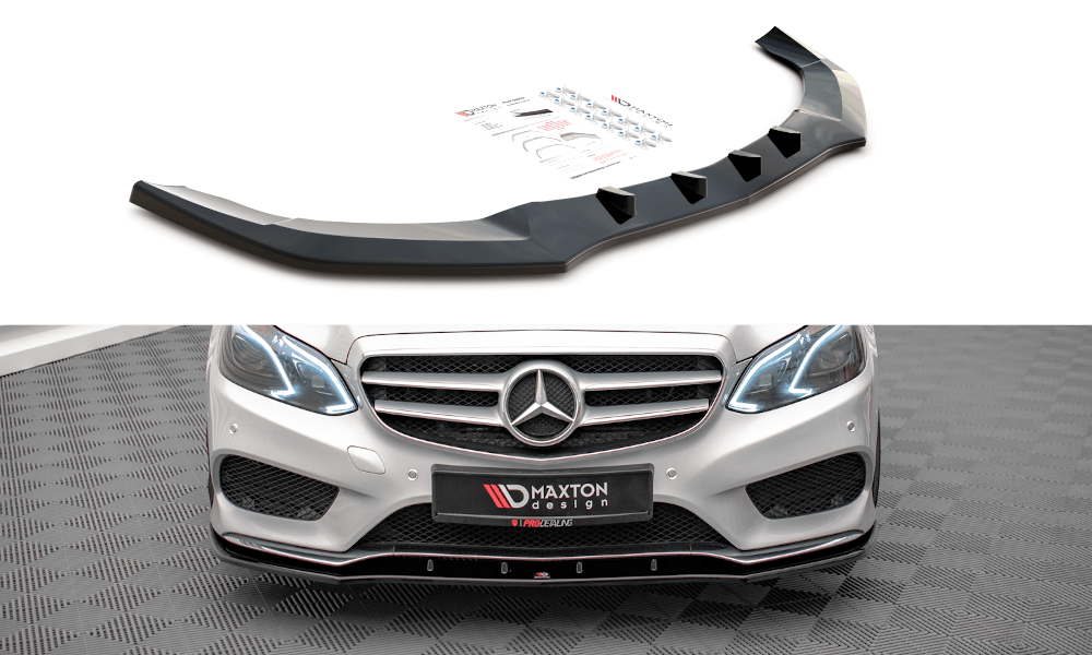 Maxton Design Front Splitter V.1 Mercedes-Benz E AMG-Line Sedan W212 ...