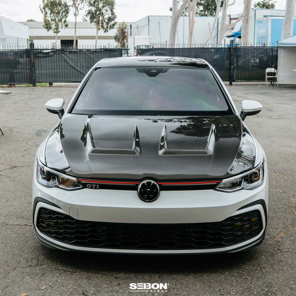 Seibon 2022+ Volkswagen Golf MK8 DV-Style Carbon Fiber Hood – UroTuning