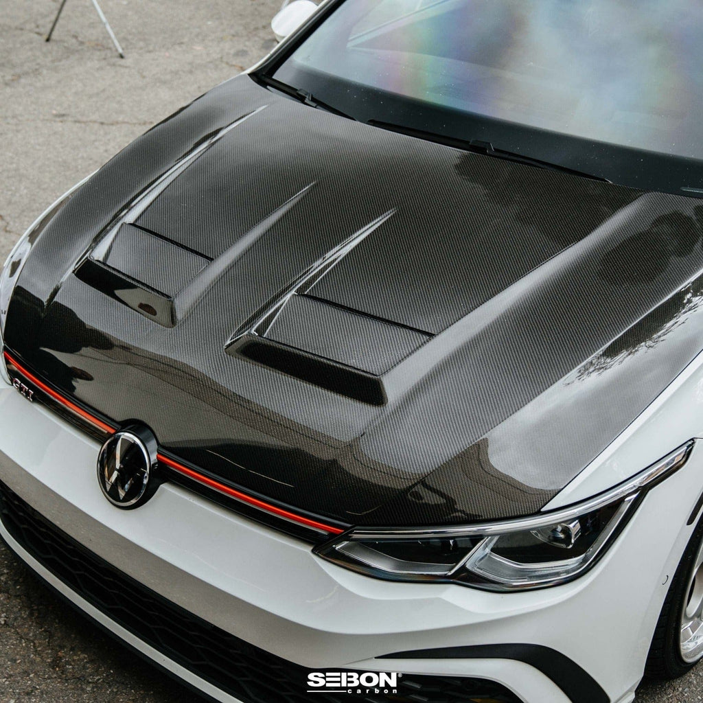 Seibon 2022+ Volkswagen Golf MK8 DV-Style Carbon Fiber Hood – UroTuning