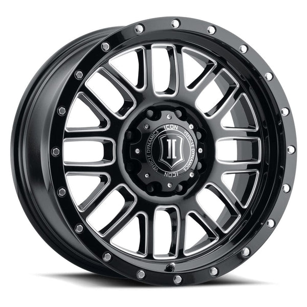 ICON Alloys Alpha 20" 8x170 Gloss Black Milled Spokes | 1220908150GBMW ...