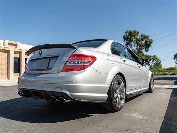RW Carbon Mercedes W204 Carbon Fiber Rear Bumper Splitters | mercw20442 ...