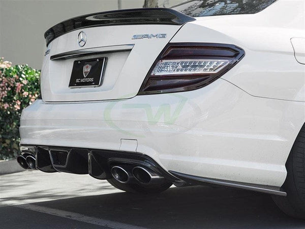 RW Carbon Mercedes W204 Carbon Fiber Rear Bumper Splitters | mercw20442 ...