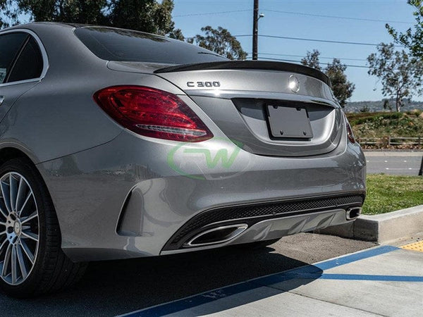 RW Carbon Mercedes W205 AMG Style Carbon Fiber Trunk Spoiler ...