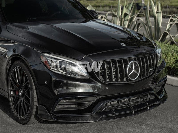 RW Carbon Mercedes W205 C63 BRS Style Carbon Fiber Front Lip ...
