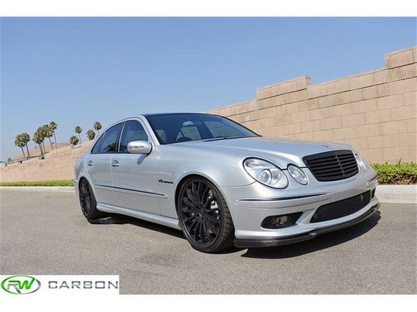 RW Carbon Mercedes W211 E55 AMG Carbon Fiber Front Lip | mercw21102 ...