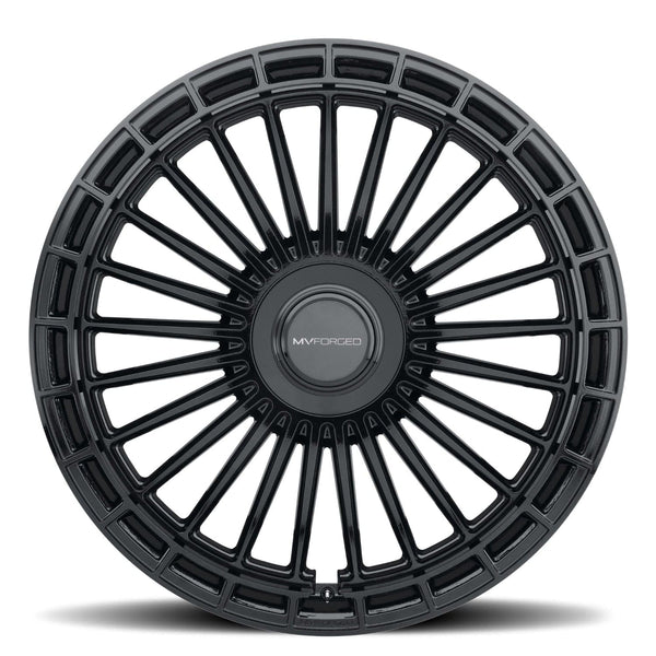 MV Forged MVF40 24" 5x110 to 5x130 Gloss Black (Custom Wheel ...