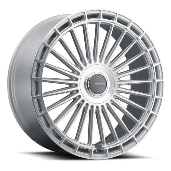 MV Forged MVF40 24" 5x110 to 5x130 Diamond Silver (Custom Wheel ...