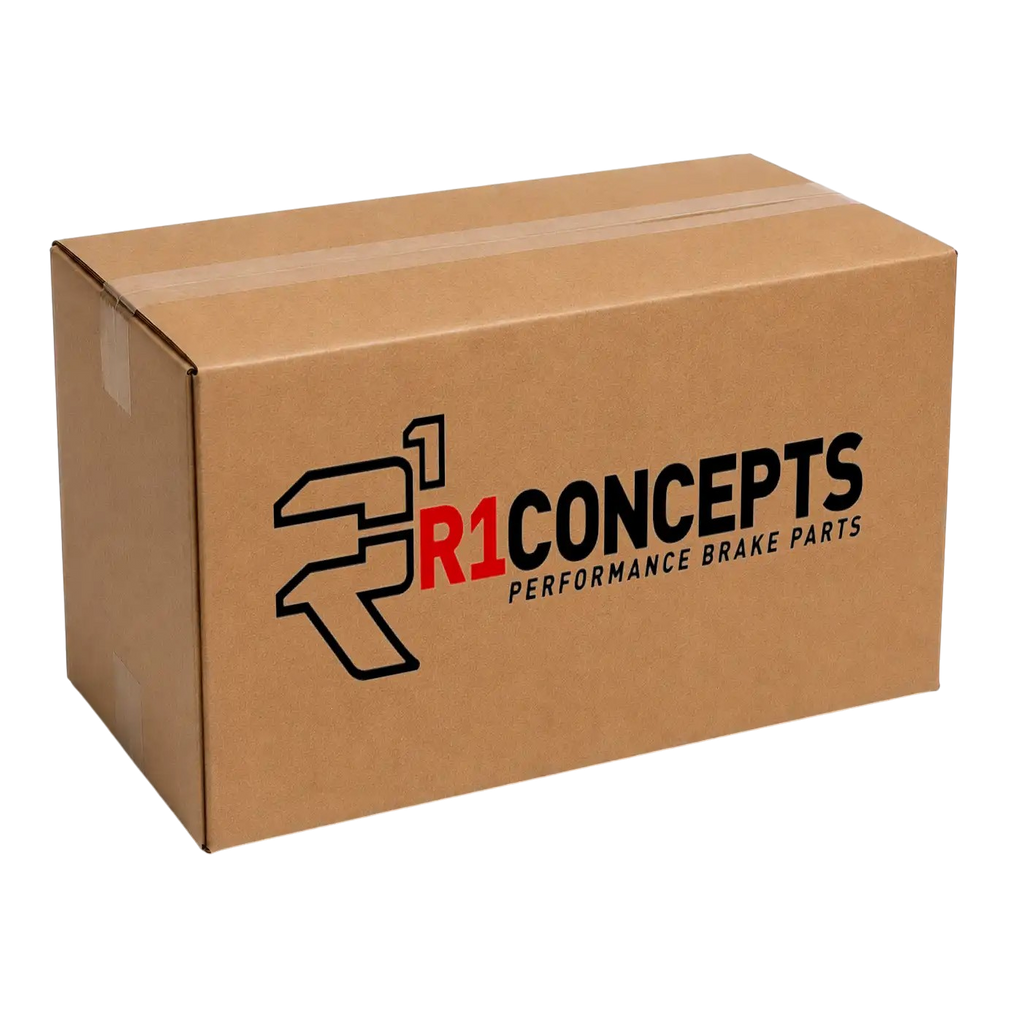 R1 Concepts 95-07 Ford E-150 Front Right Slotted Black Brake Rotor ...