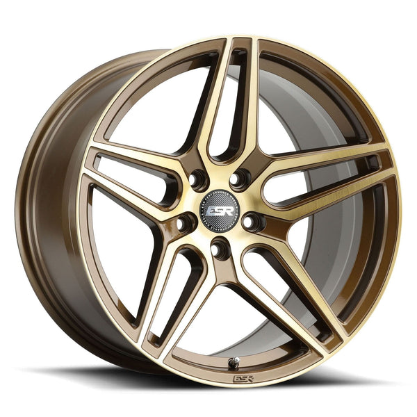 ESR Wheels RF15 18" 5x120 Brushed Clear Bronze w/ Brushed Clear Bronze ...