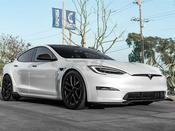 RW Carbon Tesla Model S / Plaid Carbon Fiber Side Skirt Extensions ...