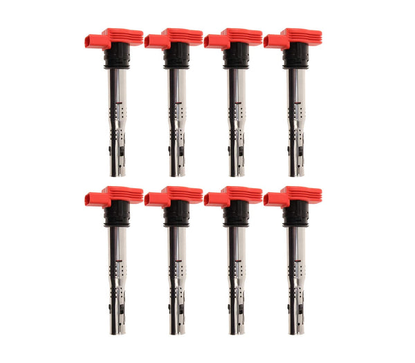 VW/Audi Ignition Coil Pack Latest Revision (Red Top) - Audi 4.2L V8 ...