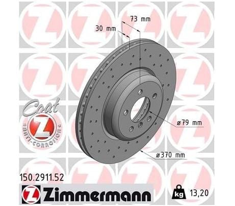 Zimmerman Front Rotor Kit (370x30mm) - BMW F3x / 3 Series / 4 Series ...