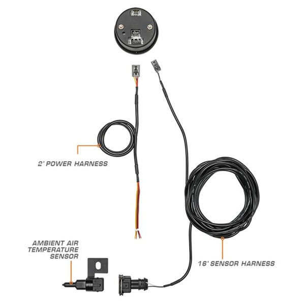 GlowShift Gauges 10 Color Digital Ambient Air Temperature Gauge | GS ...