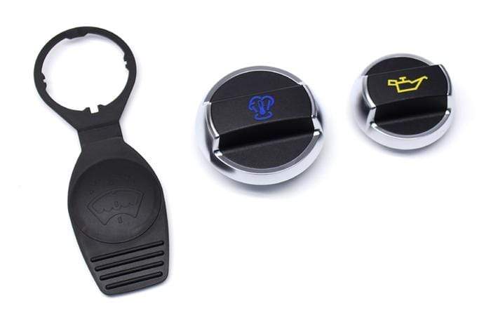 Porsche Caps and Black Washer Fluid Cap for VW | Audi | 1K0955455-BLK ...