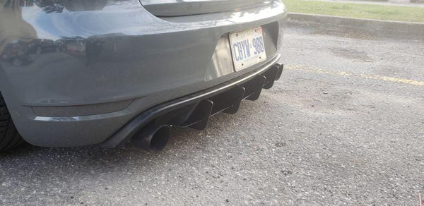 Ventus Autoworks Rear Diffuser w/Rear Corner Spats | Volkswagen Mk6 GT ...